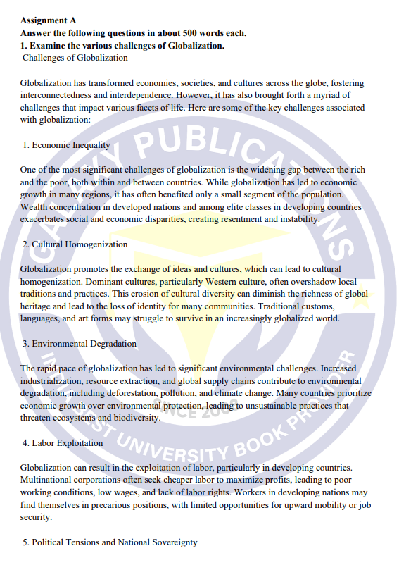 BPAC 114 IGNOU Solved Assignments 2024-25 (English) PDF Download – IGNOU Galaxy