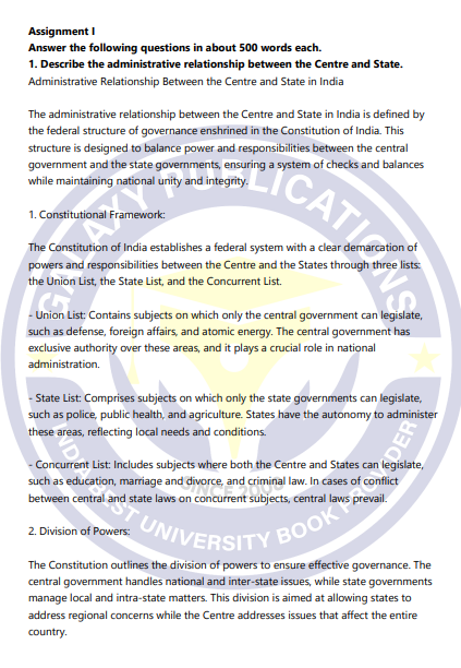 BPAC 134 IGNOU Solved Assignments 2024-25 (English) PDF Download – IGNOU Galaxy