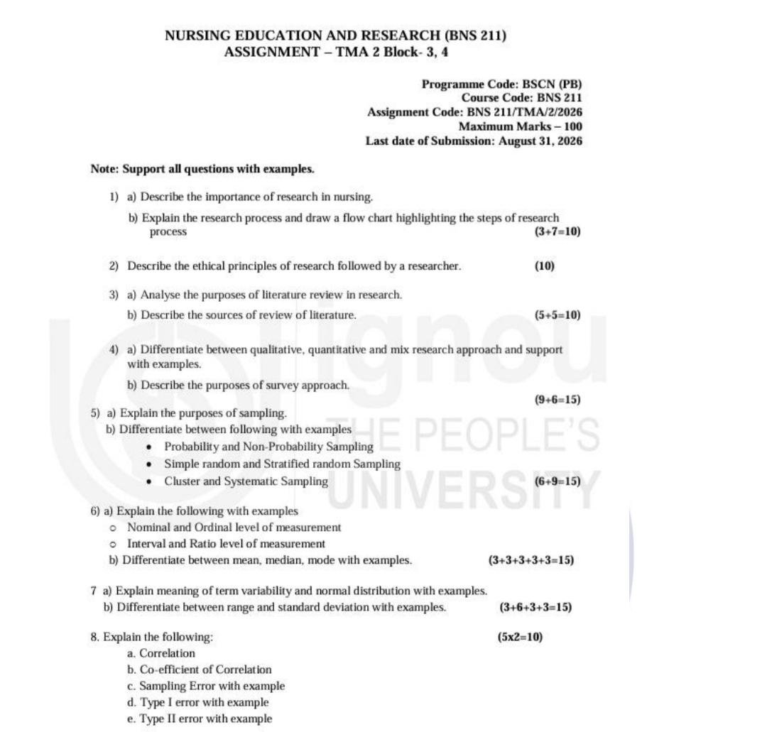 BNS 211 IGNOU Solved Assignments 2026 (English) PDF Download – IGNOU Galaxy