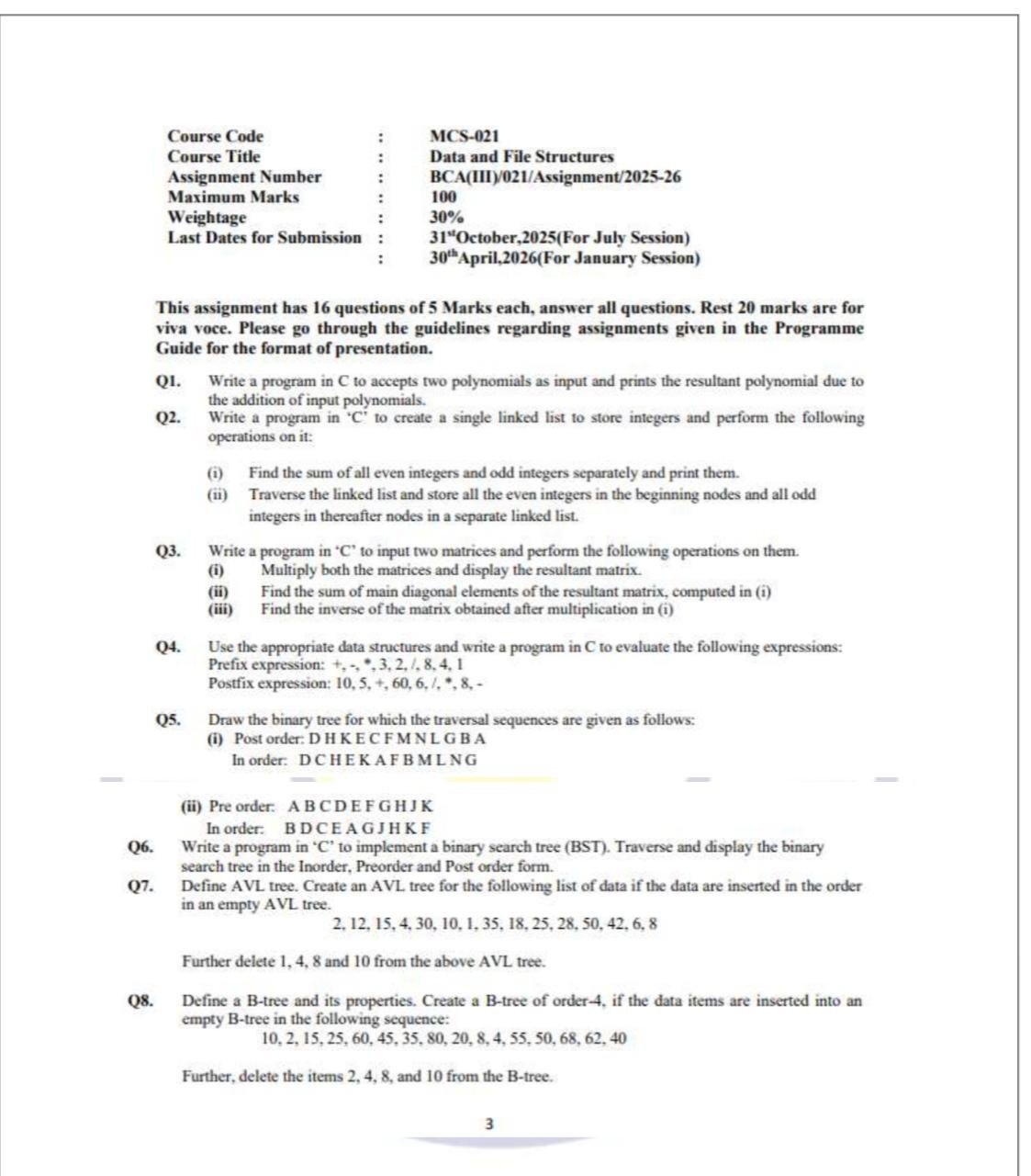 MCS 021 IGNOU Solved Assignments 2025-26 (English) PDF Download – IGNOU ...