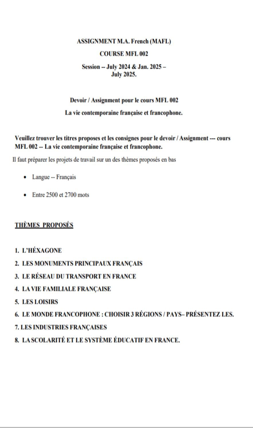 MFL-2 IGNOU Solved Assignments 2024-2025 (FRENCH) PDF Download – IGNOU ...