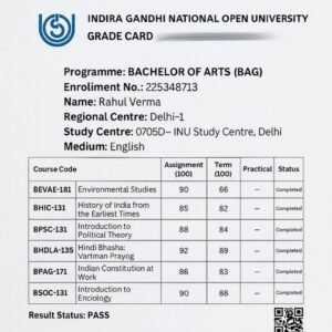 IGNOU Term End Result 2026 (Updated) – Check TEE Results